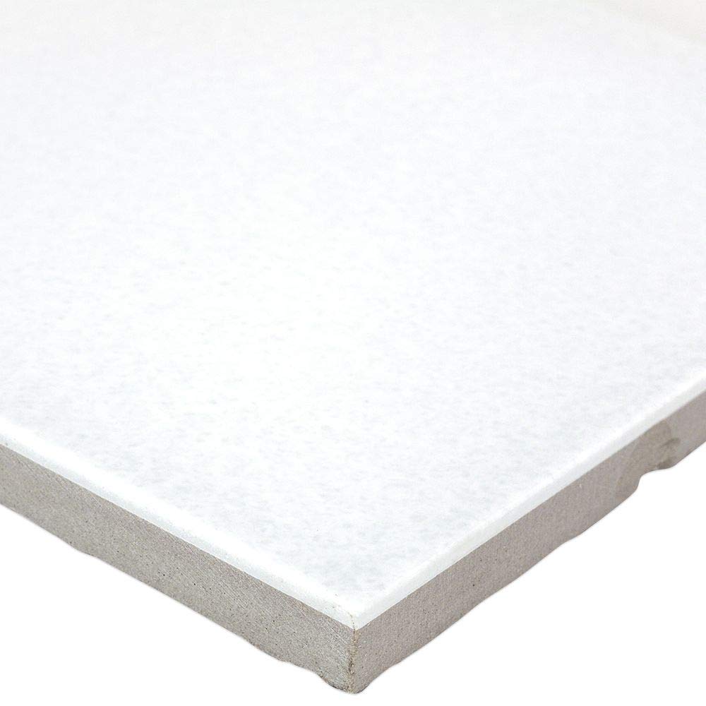 Lucid White 6 in. x 12 in. Polished Nano Glass Porcelain Floor and Wall Tile (10 Pieces 4.84 Sq. Ft. / Case)