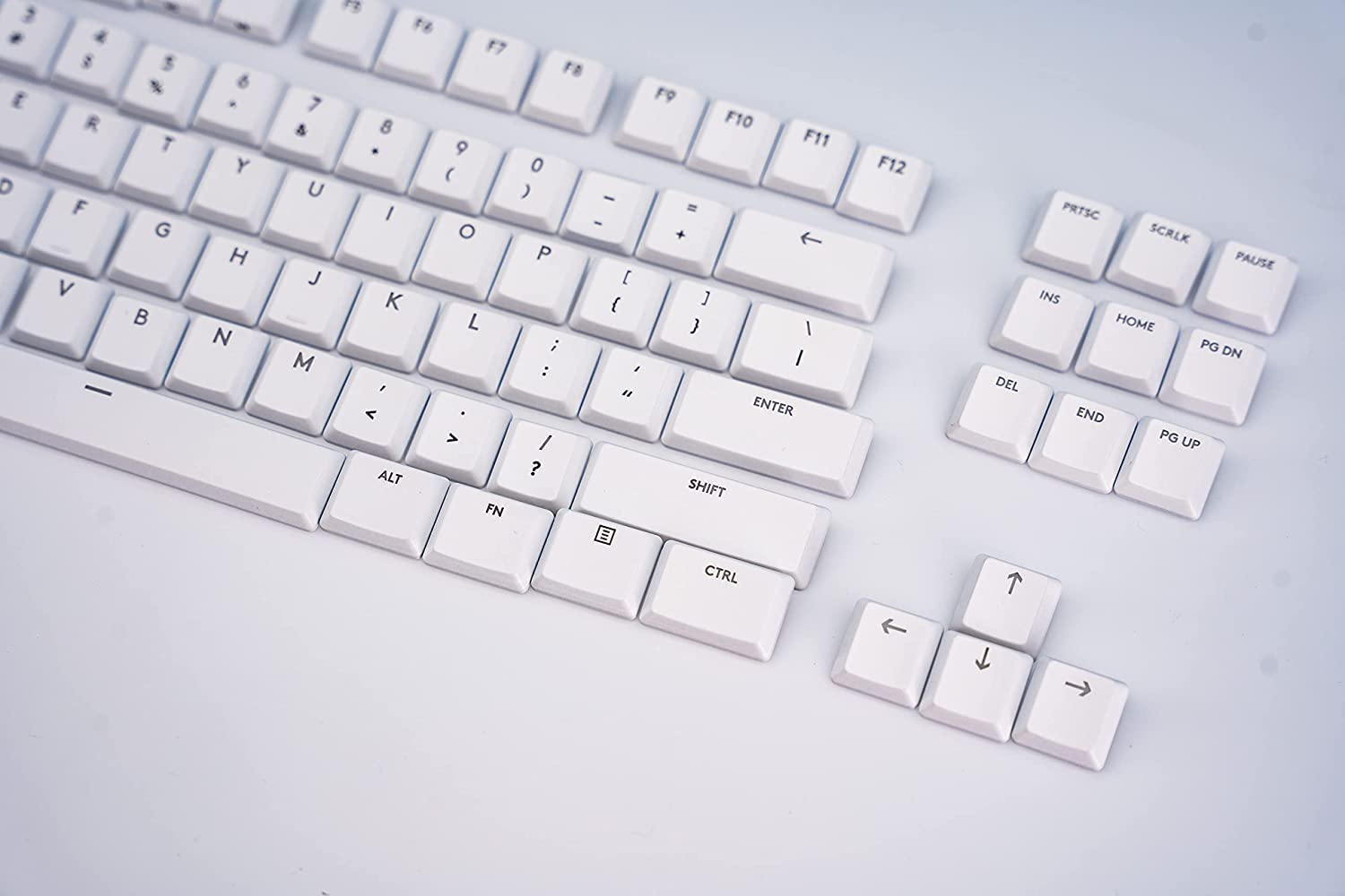 wj forG915 Full Set of 109/87 Keycaps Replacement G915/G913/G815/G813 TKL RGB Gaming Mechanical Keyboard (87 Keys White G915)