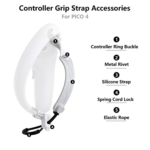 VR Handle Anti-Falling Hand Strap for 4 VR Controller TPU Hand Straps High Elasticity Hand Strap Accessories Hand Grip Straps