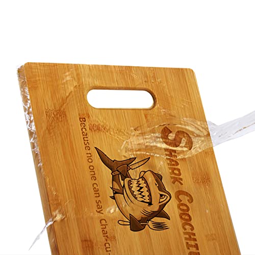 Sharkcoochie Charcuterie Board | Handmade Cutting Boards | Bamboo Board | Laser Engraved |13ββ Sharkcoochie (B)