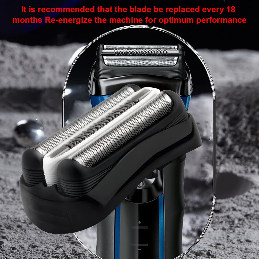 Series 3 32B Electric Shaver Head Replacement - Compatible with Braun Series 3 Shavers 3000s 3010s 3040s 3050cc 3070cc 320 330 340 350CC 370cc-4 390cc-4