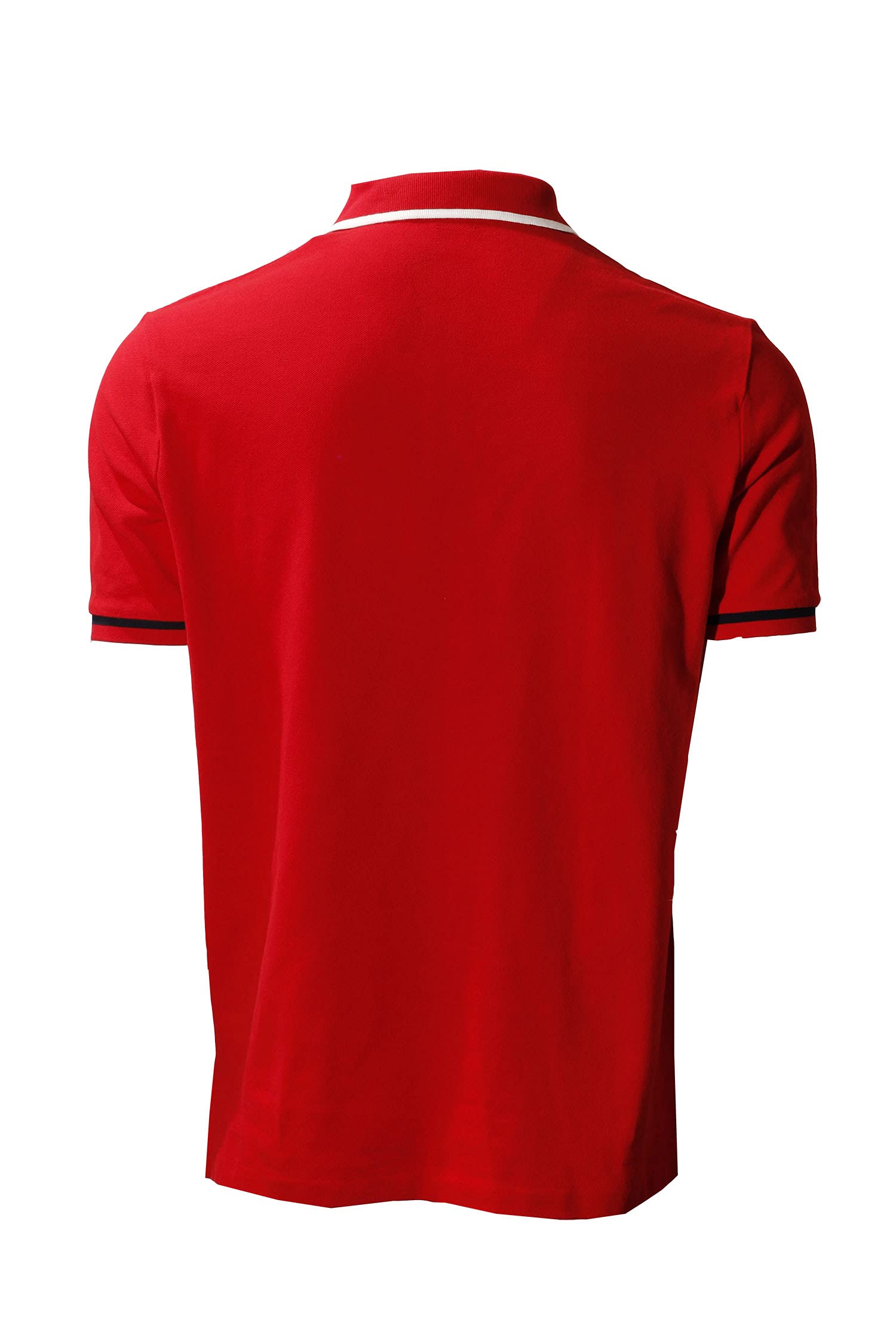 POLO RALPH LAUREN Classic Fit Polo Shirt Big Pony USA Flag (Red, Small)