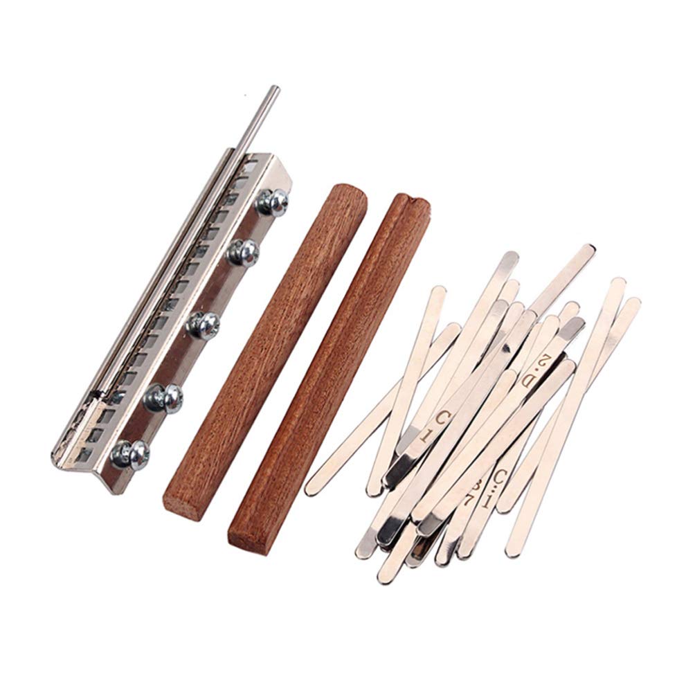 Milisten 17 Piano Guitar Accessories Trumpet Pickup Spring Guitar Accessory Kalimba Key Percussion Instruments Accessories Musical Instrument Double Coil Small Kalimba Thumb Wooden