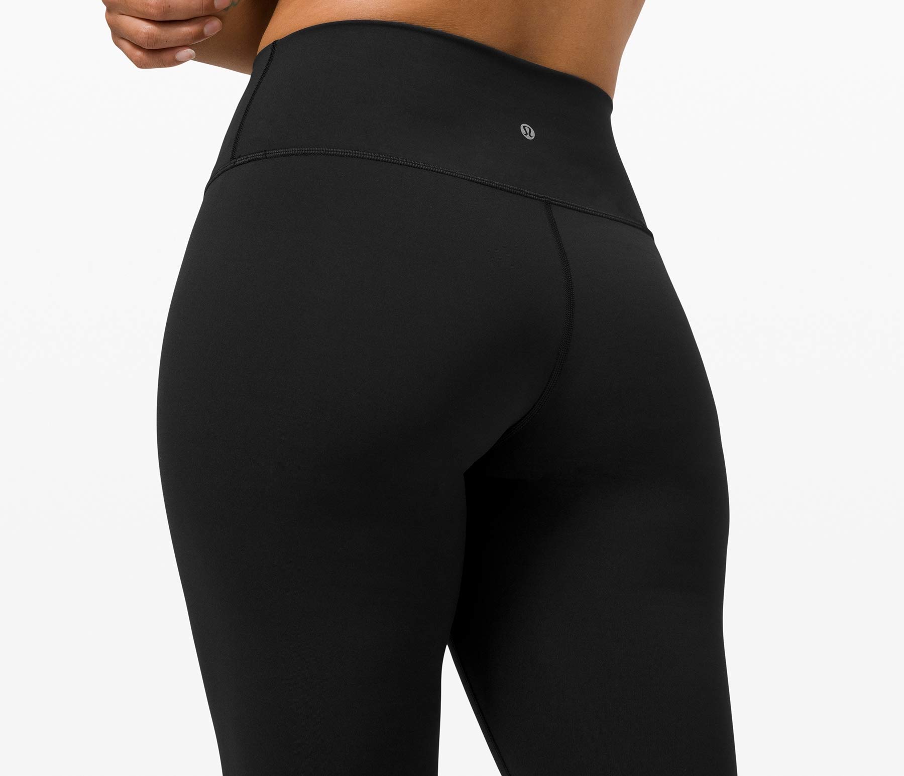 Lululemon Athletica Lululemon Wunder Under High Rise Tight 25 7/8 Yoga Pants (Black Luxtreme,8)