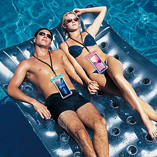 Universal Waterproof Phone Pouch Bag - 3Pack, Waterproof Phone Case Compatible with iPhone 14 Pro Max/13/12/11/XR/X/SE/8/7, Galaxy S22/S21 Google Up to 7ββ, IPX8 Dry Bag Vacation Essentials.