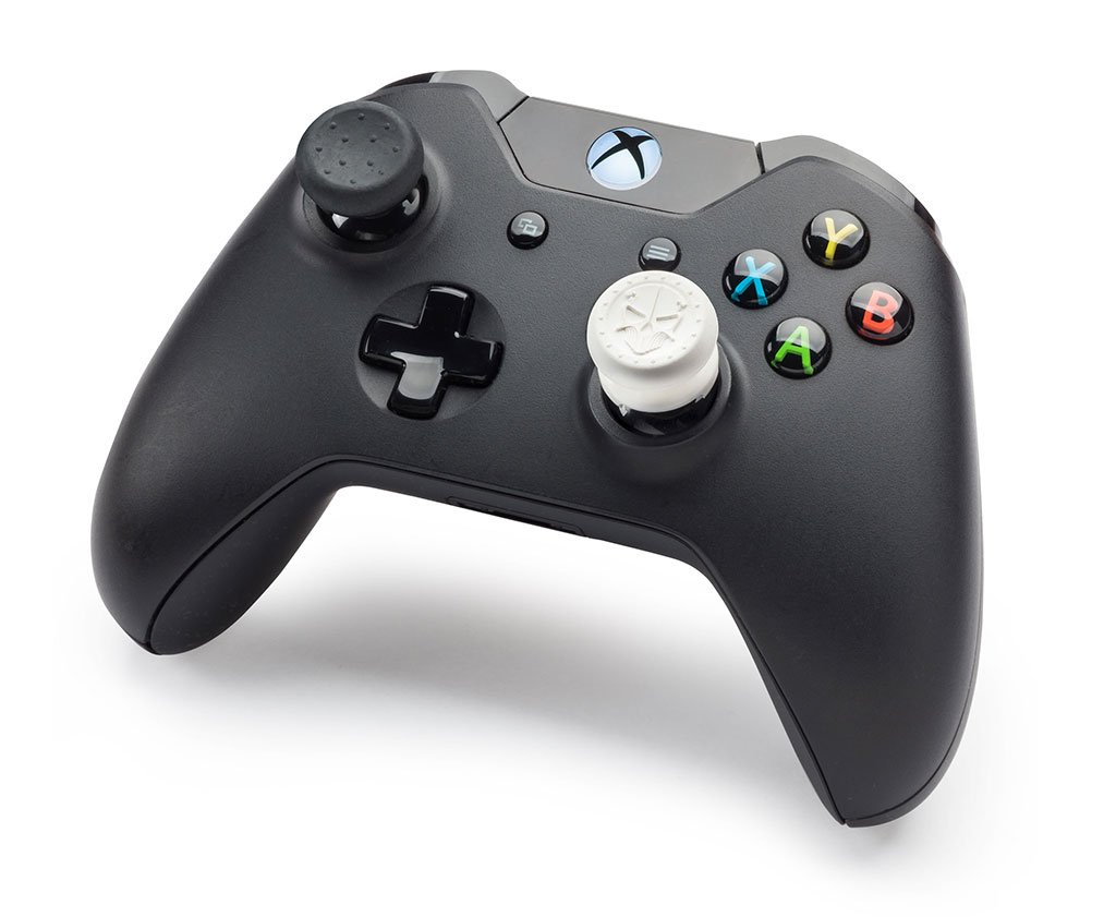 KontrolFreek GamerPack Phantom for Xbox One Controller | Performance Thumbsticks | 2 High-Rise Concave, 2 Mid-Rise Concave | Black/White