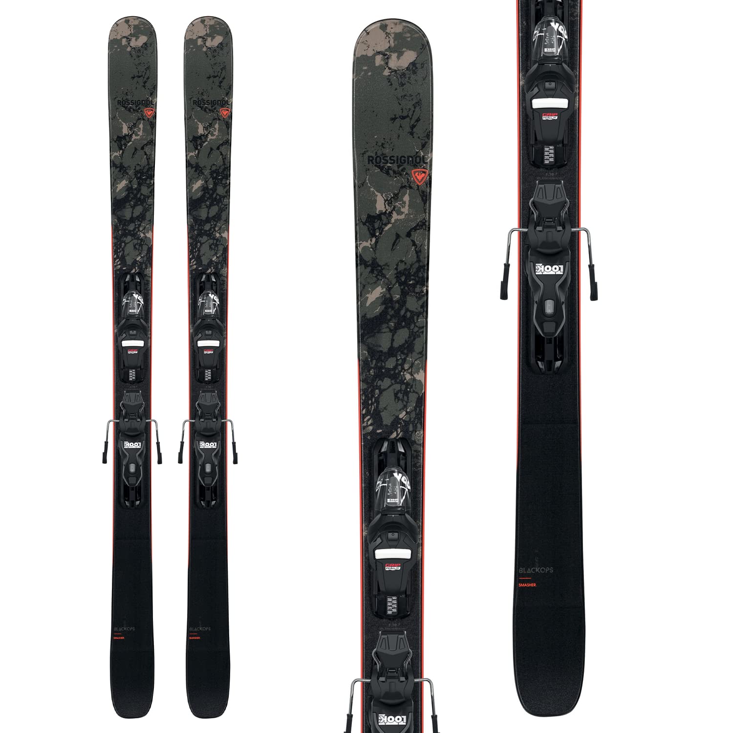 Rossignol Blackops Smasher Mens Skis 160 W/Xpress 10 GW Bindings