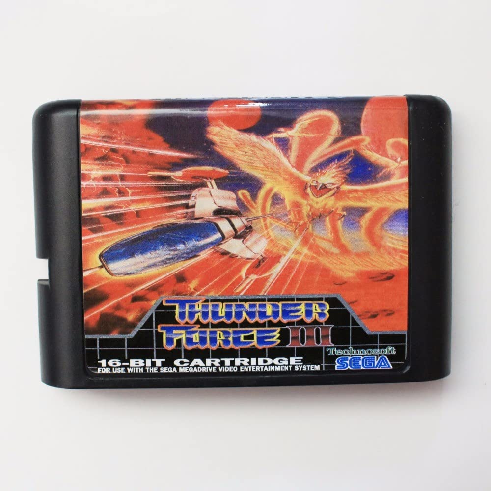 Thunder Force III 16 Bit MD Game Card For Sega Mega Drive For Genesis (Black)