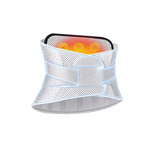 Lumbar Support Belt Heated Lumbar Support Belt Lightweight Lower Back Brace for Pain Relief and Injury Prevention with Removable Functional Gasket Unisex Back Braces for Lower Back Pain Relief
