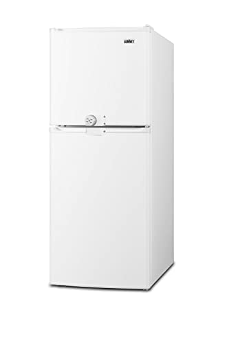 Summit Appliance FF711ESLLF2 Two-door Refrigerator-Freezer in White with Combination Lock to Secure Both Doors, Frost-free Defrost, Adjustable Thermostat, Adjustable Shelves, Door Storage