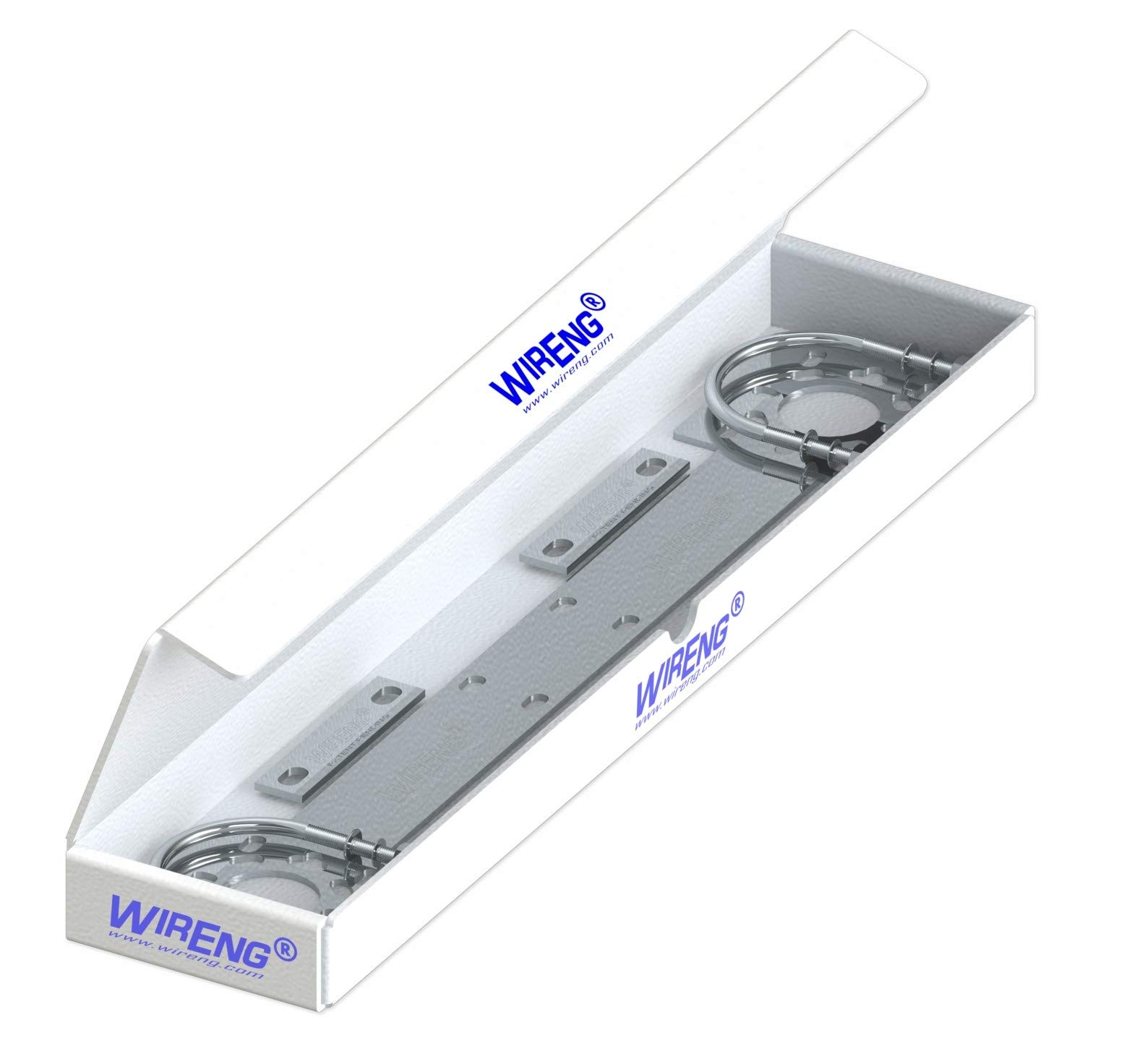 MIMOMount™ MIMO Antenna Mount for ±45°+Vertical+Horizontal Polarizations with Up and Down Tilting Stainless Steel Marine Grade Reinforced