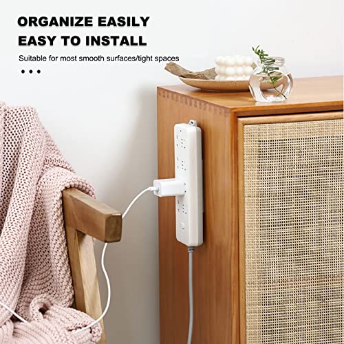 SHIN NANA 2023 New Self-Adhesive Desktop Socket Fixer, 9Pcs Adhesive Punch Free Socket Holder Power Strip Holder Fixator, Mobile Plug-in Socket Fixer Bracket Stand for Desk, Wall, Paper Towel Box