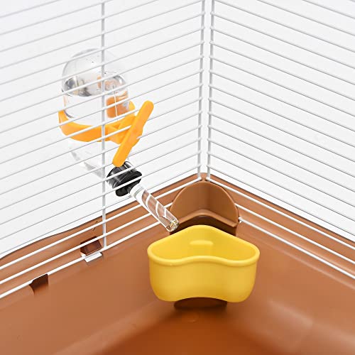 YIBOPET Hamster Cage Small Animal Cage 3 Layers Cage Size:14.17"(W) X10.63(L) X16.73 (H) Suitable for Hamsters up to 3.5 inch in Length