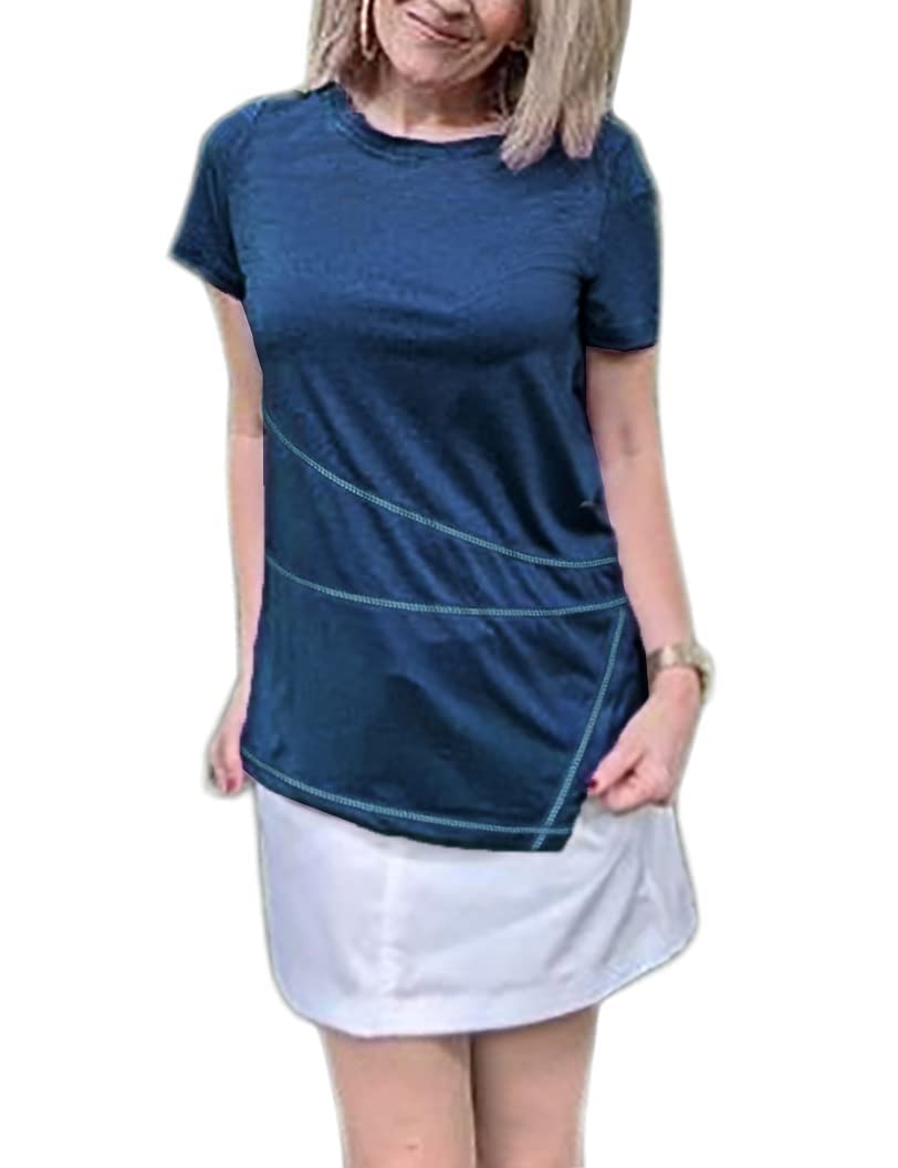 Plus Size Workout Tops for Women Moisture Wicking Yoga Shirts Athletic Active Hiking Running Tshirt Exercise Tunic