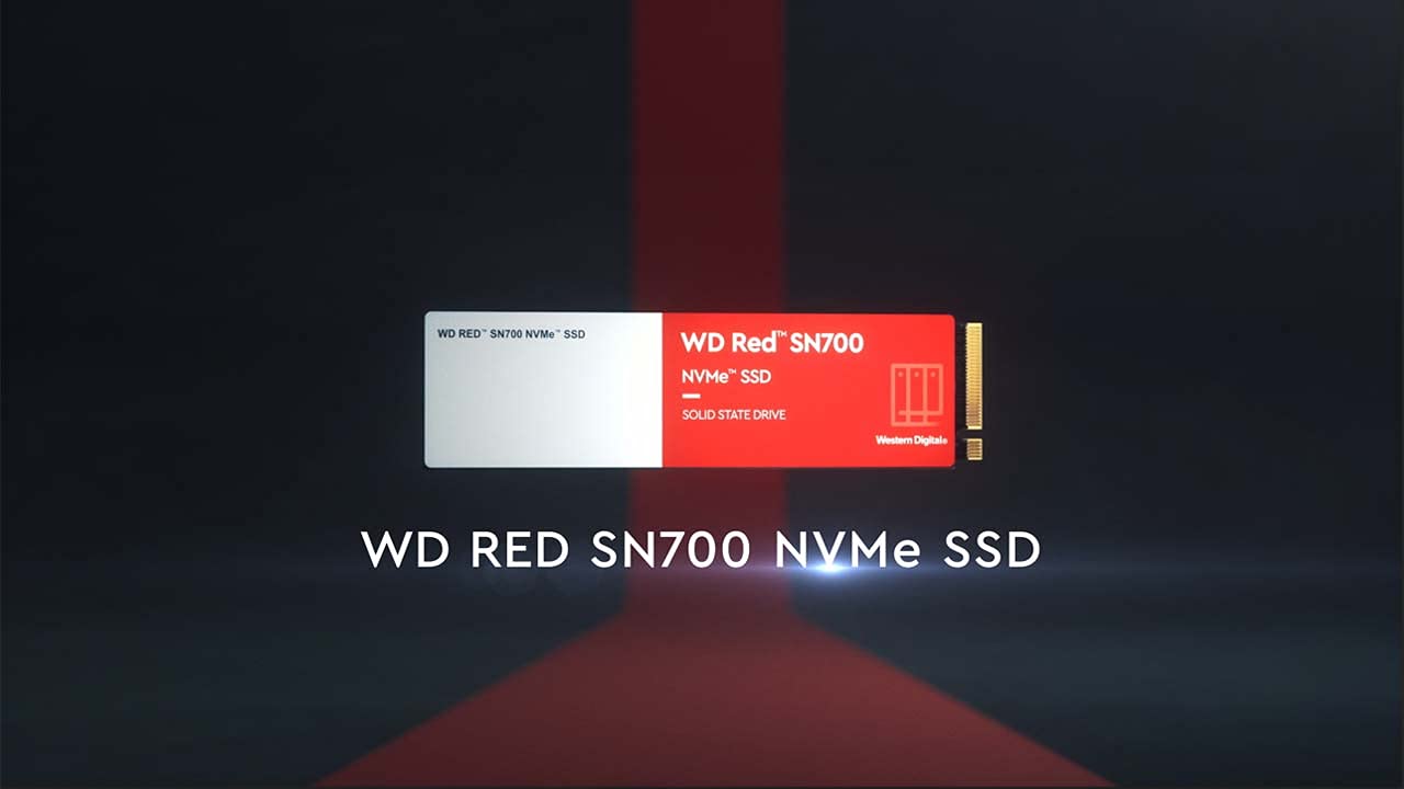 Western Digital 1TB WD Red SN700 NVMe Internal Solid State Drive SSD for NAS Devices - Gen3 PCIe, M.2 2280, Up to 3,430 MB/s - WDS100T1R0C