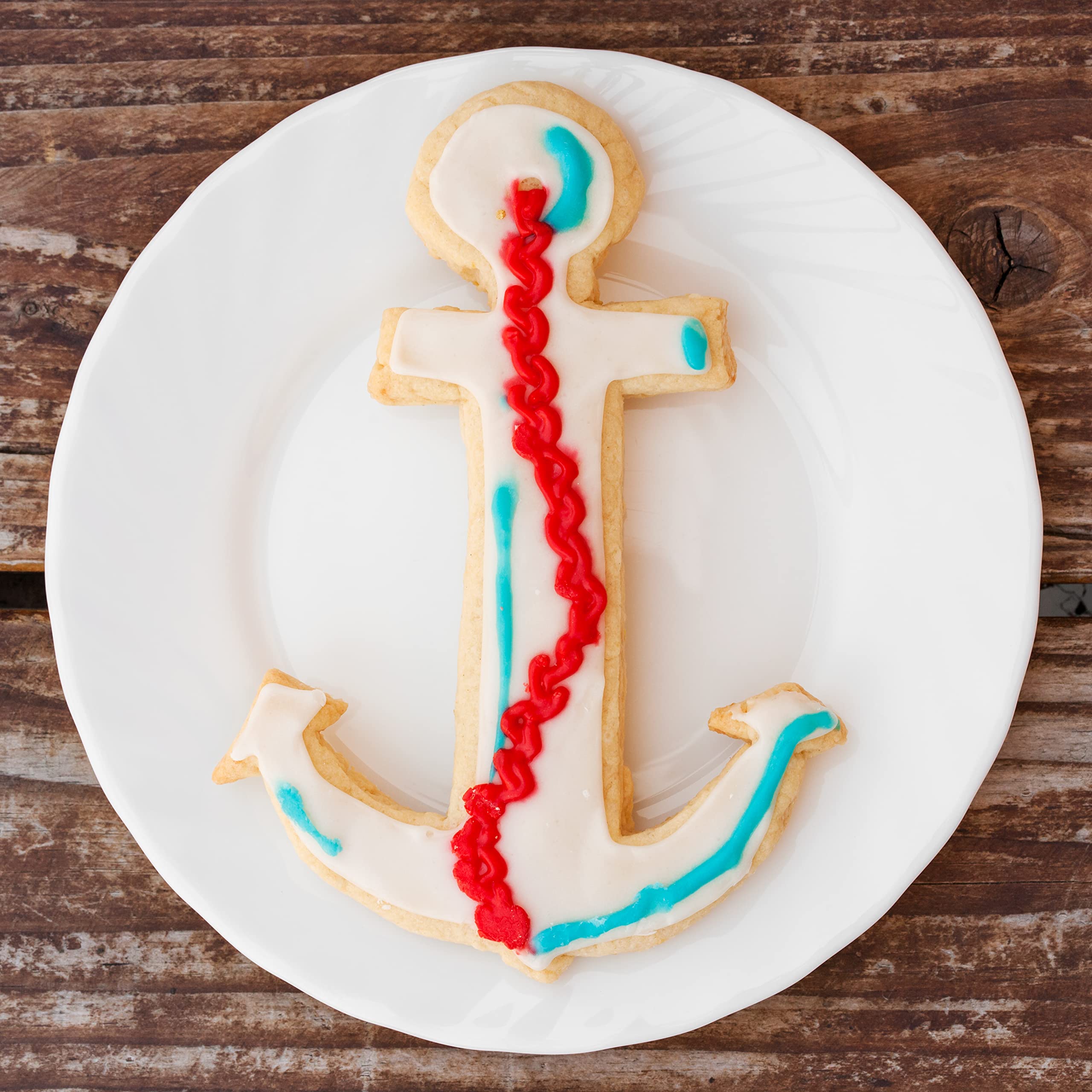 Ship Anchor Cookie Cutter, Premium Food-Grade Stainless Steel, Dishwasher Safe