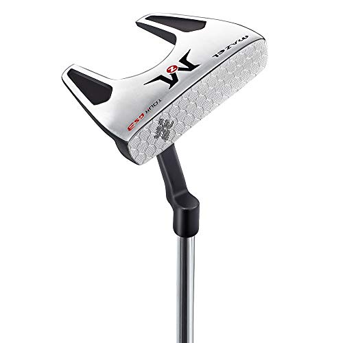 MAZEL Tour GS Men's Golf Putter,Right Handed (GS3-Black Head with Red Grip)