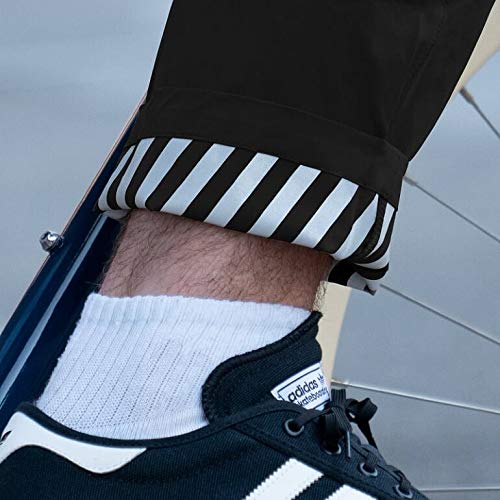Men's Commuter Bike to Work Cycling Pants - Chinos/Slacks (Black, 34W x 30L)
