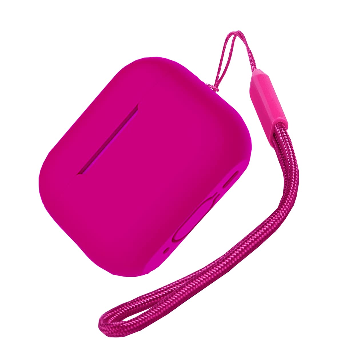 Ussnuler Compatible with Airpods Pro 2nd Generation Case Cover 2022, Slim Soft Silicone Skin Protective Cover with Lanyard [Front LED Visible] for AirPods Pro 2 (Rose Pink)