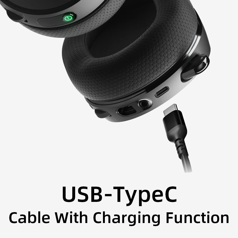 Rummyluck Nova Pro Cable, USB-C to USB-A Cable for SteelSeries Arctis Nova Pro Multi-System Gaming Headset,Black Replacement Cord Wire for Gamedac to PS5/PS4/Xbox One/Switch/PC/Mac(1.6m/5.25ft)