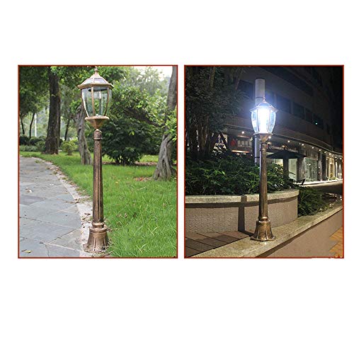 Libuty Outdoor Post Lights，Solar LED Lawn Light Outdoor Garden Light Solar Street Light Home Villa Light Garden Landscape Light，IP65 Decorative Columns Post Lantern