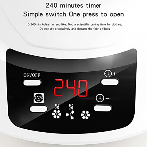 Portable Clothes Dryer Remote Comtrol Electric Laundry Air WarmerCloth Drying Machine Clothing Shoes Heater