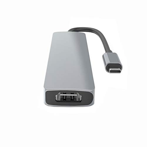 XXXDXDP Type-C Hub to -Compatible Adapter 4K 3 USB C Hub with TF Security Digital Reader Slot for Pro