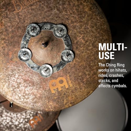 Meinl Cymbals Dry Ching Ring Tambourine Jingle Effect β NOT Made in China β for Hihats, Crashes, Rides and Stacks (DCRING)