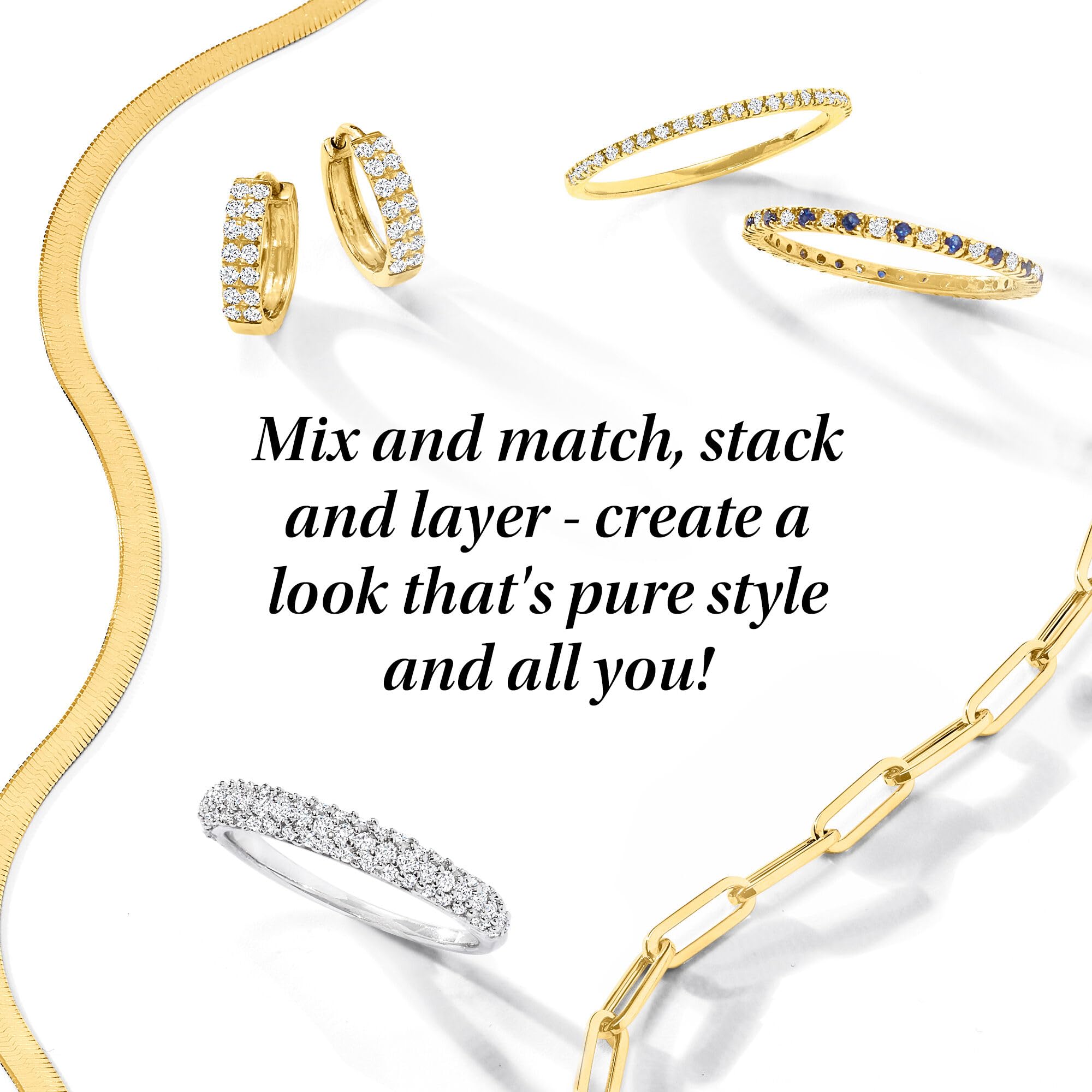 RS Pure by Ross-Simons Baguette Diamond-Accented Huggie Hoop Earrings in 14kt Yellow Gold