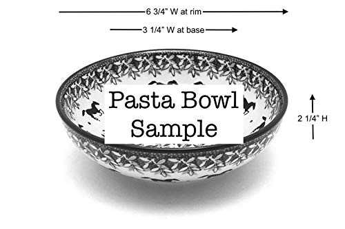 Polish Pottery Bowl - Contemporary Salad - Unikat Signature - U4600