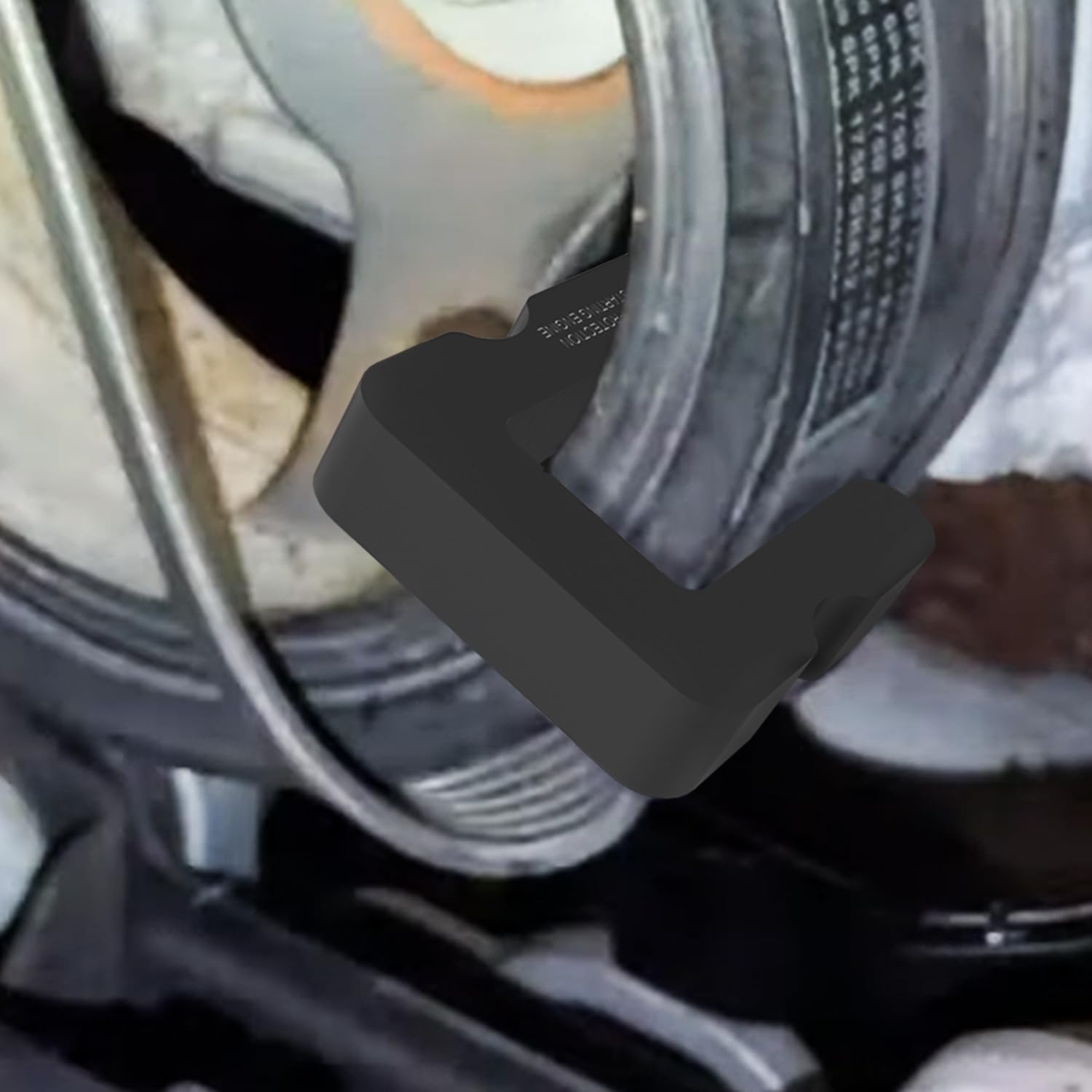 Stretch Belt Tool for GM 5.3.L, 6.2L, and 6.6L Gas Engines - Used to Install The Main Stretch Belt on Extra Deep Double Pulleys