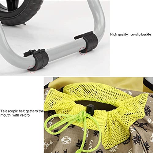 Shopping Trolley on Wheels Multi Function Shopping Cart Foldable Trolley On Wheels Lightweight Stair Climbing Cart with Large Capacity Waterproof Grocery Stair Climbing Foldable Cart Storage Hand T