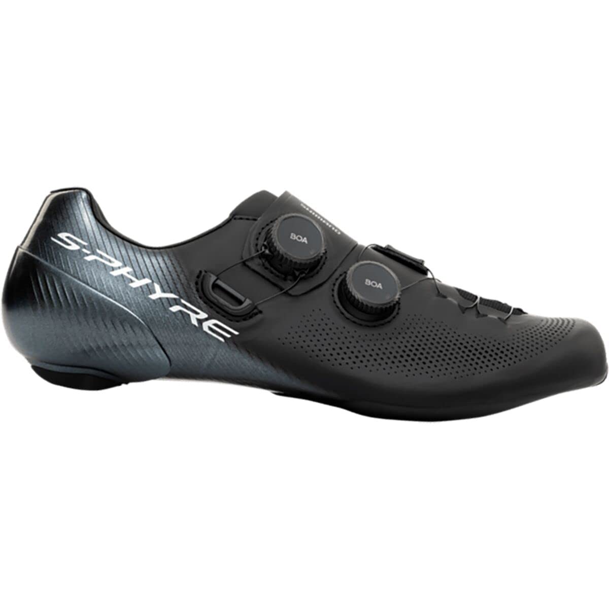 SHIMANO RC903 S-PHYRE Wide Cycling Shoe - Men's Black, 46.0