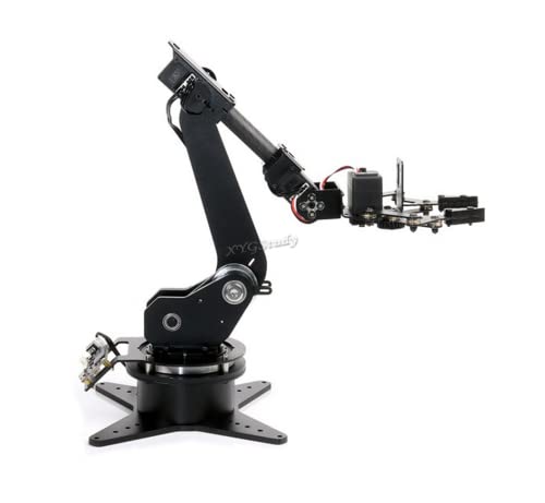 XYGStudy Wireless Control High-Torque Serial Bus Servo Desktop Robotic Arm Kit for Raspberry Pi and Jetson Nano, Based On ESP32, 5-DOF, Supports WiFi and UART Communication