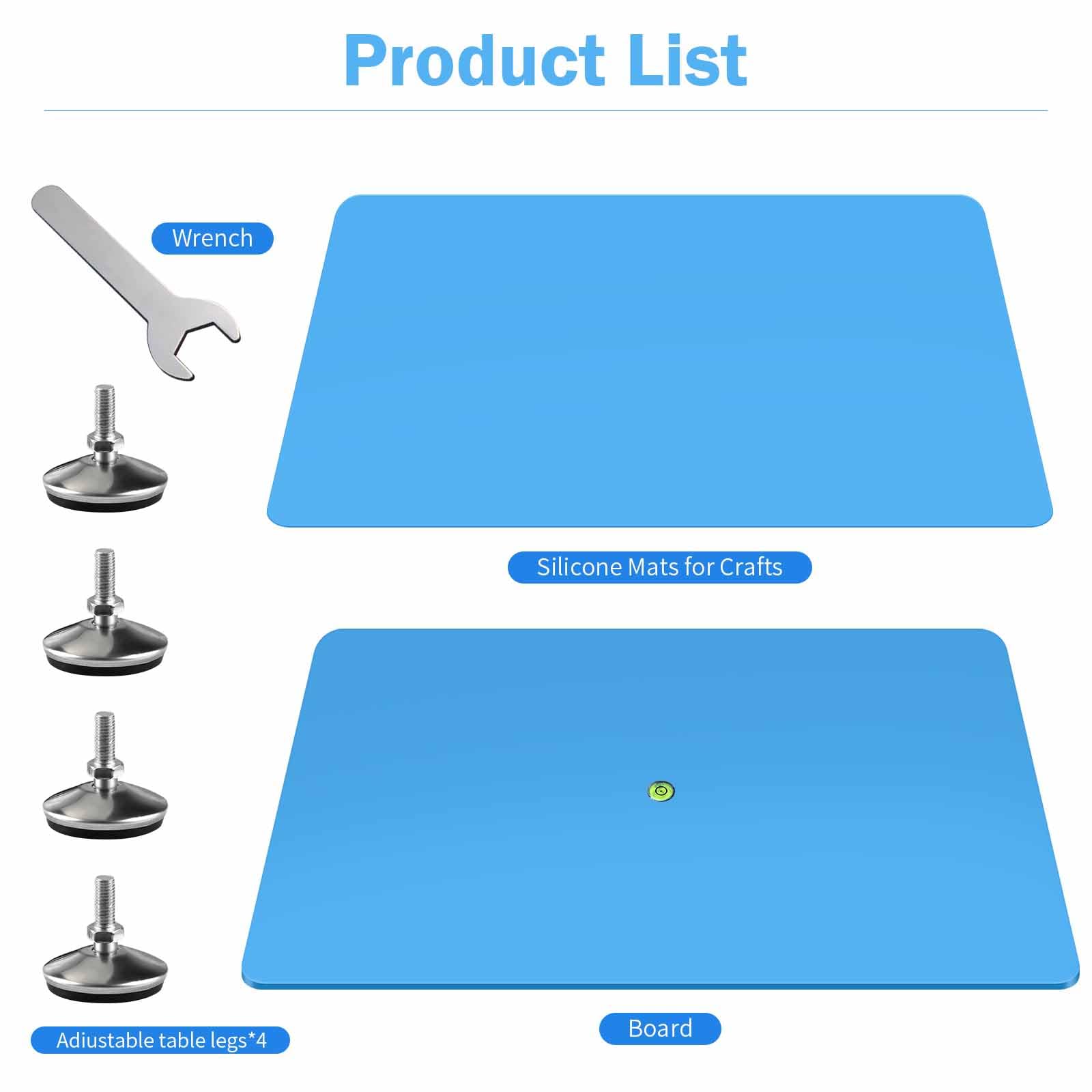 Leveling Board for Epoxy Resin, 16" x 12"Adjustable Leveling Board,Resin Supplies, Acrylic Pouring Tool, Multipurpose Resin Leveling Board,Leveling Table,Leveling Table for Resin,epoxy Tools