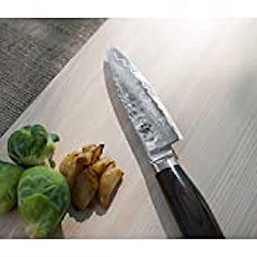 Shun Cutlery Premier 5-Piece Starter Block Set, Kitchen Knife, Knife Block Set, Includes 8β Chef's Knife, 4β Paring Knife, 5.6β Utility Knife, & Honing Steel, Handcrafted Japanese Kitchen Knives