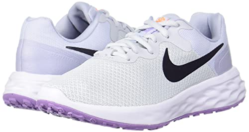 Nike Womens Revolution 6 RN Running Shoe DC3729 004 (Pure Platinum/Cave Purple, 7)