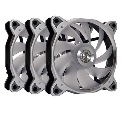 LIAN LI Bora Digital Series RGB BR DIGITAL-3R S, 120mm Addressable RGB LED PWM Fan, 3 Fans Pack - Silver Frame,Sliver