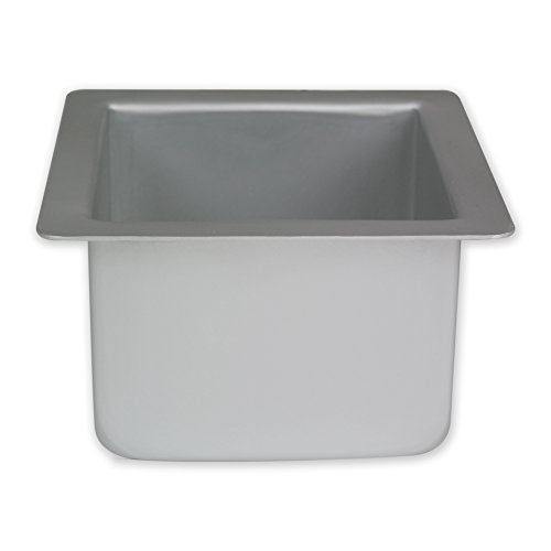 PME Professional Aluminum Square Cake Pan (16 x 16 x 3), Standard, Silver