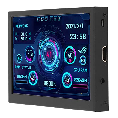 Uxsiya Computer Display Monitor, 7in PC Secondary Screen for Home
