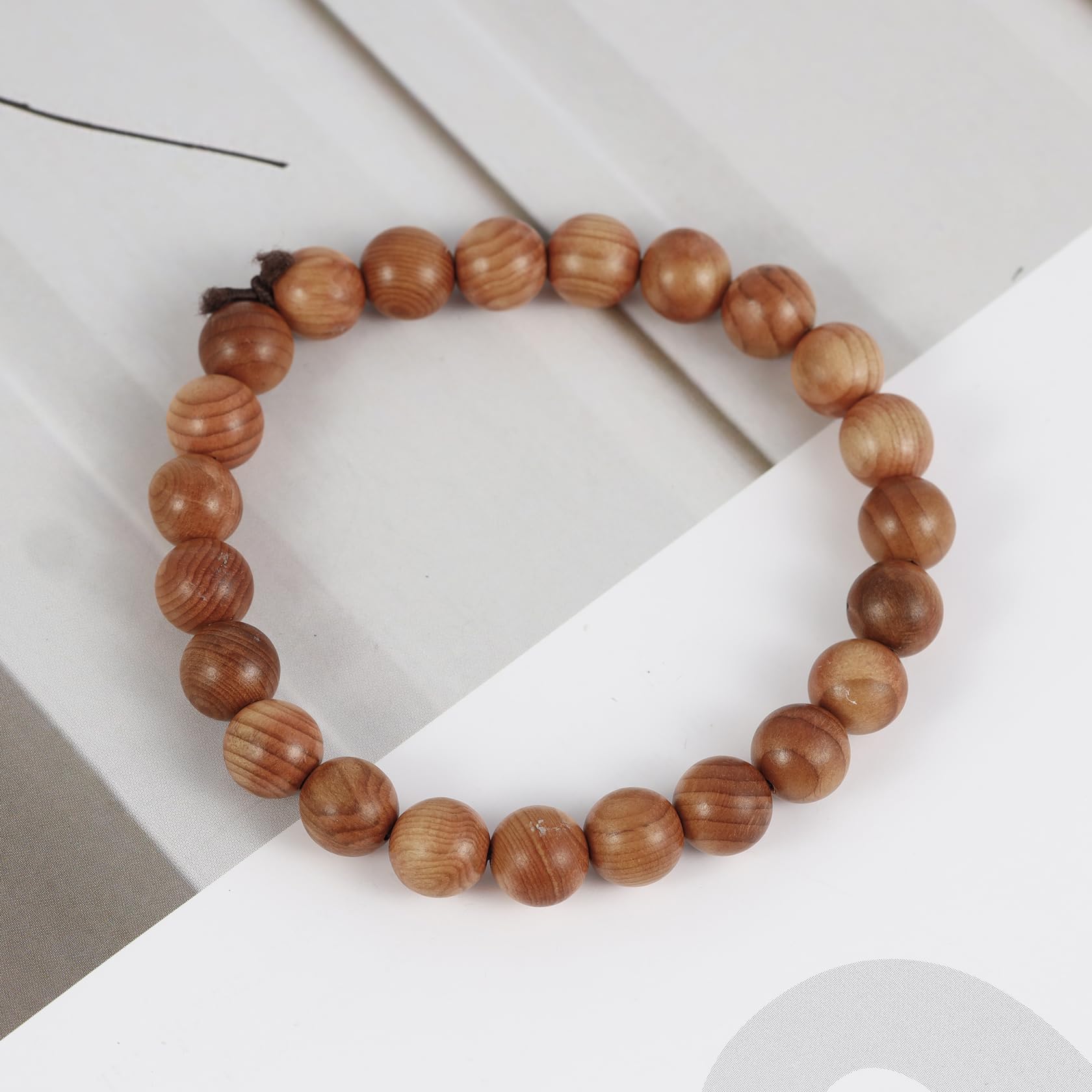 MILAKOO Jewelry Mens Womens Wood Beaded Stretch Bracelet - 8mm