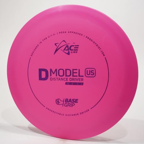 Prodigy Ace Line D Model US (DuraFlex) Distance Driver Golf Disc, Pick Weight/Color [Stamp & Exact Color May Vary] Pink 173-174 Grams