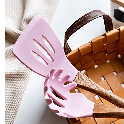 LMMDP 1/6 PCS Cooking Tools Set Premium Silicone Kitchen Cooking Utensils Set with Storage Box Tongs Spatula Soup Spoon
