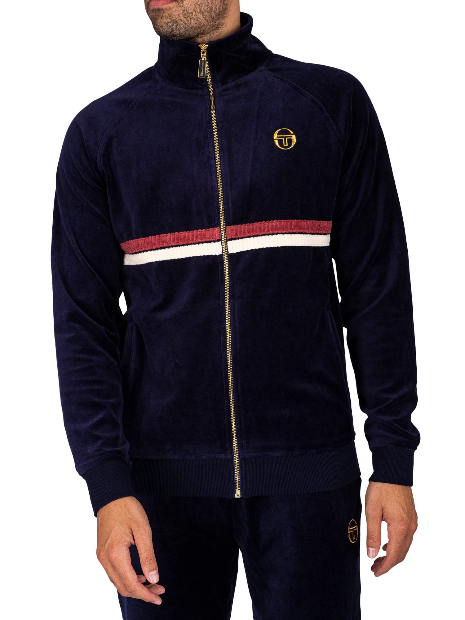 Sergio Tacchini Men's Dallas Track Jacket, Blue, L