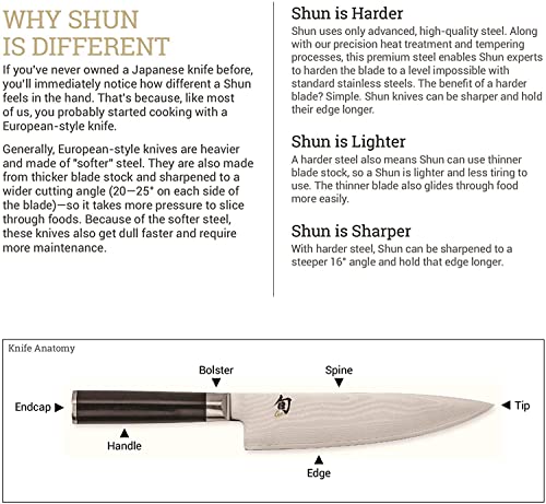 Shun Cutlery Classic Bread Knife 9”, Long Serrations Glide Through Bread, Ideal for Cakes and Pastries, Authentic, Handcrafted, Japanese Serrated Kitchen Knife,Silver