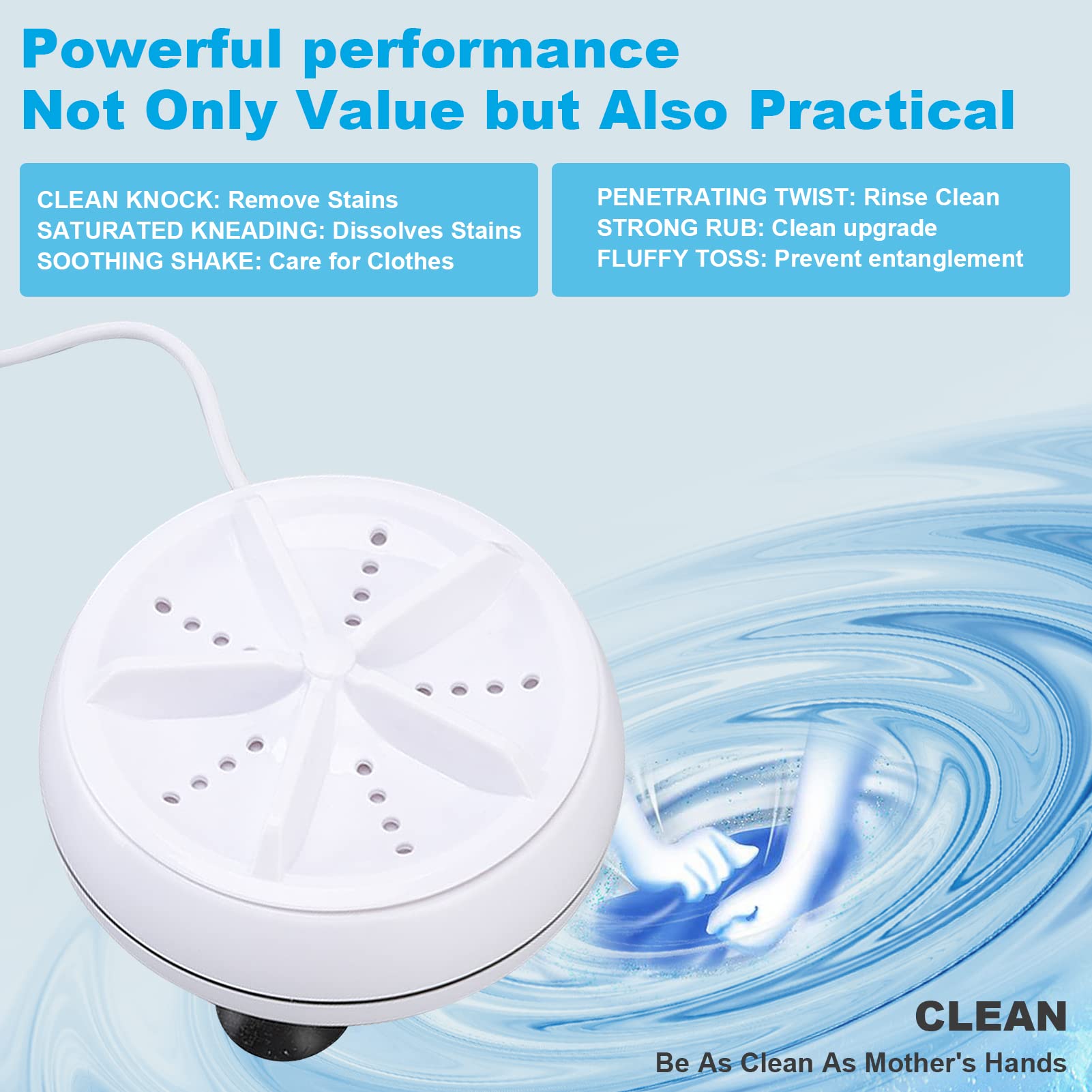 Portable Washing Machine,Mini Washing Machine with Suction Cups, 3 in 1 Bubble Cleaning USB Ultrasonic Powered Turbo Washing Machine & Sink Dishwasher for Camping, Travelling, Business Trip,3.54i