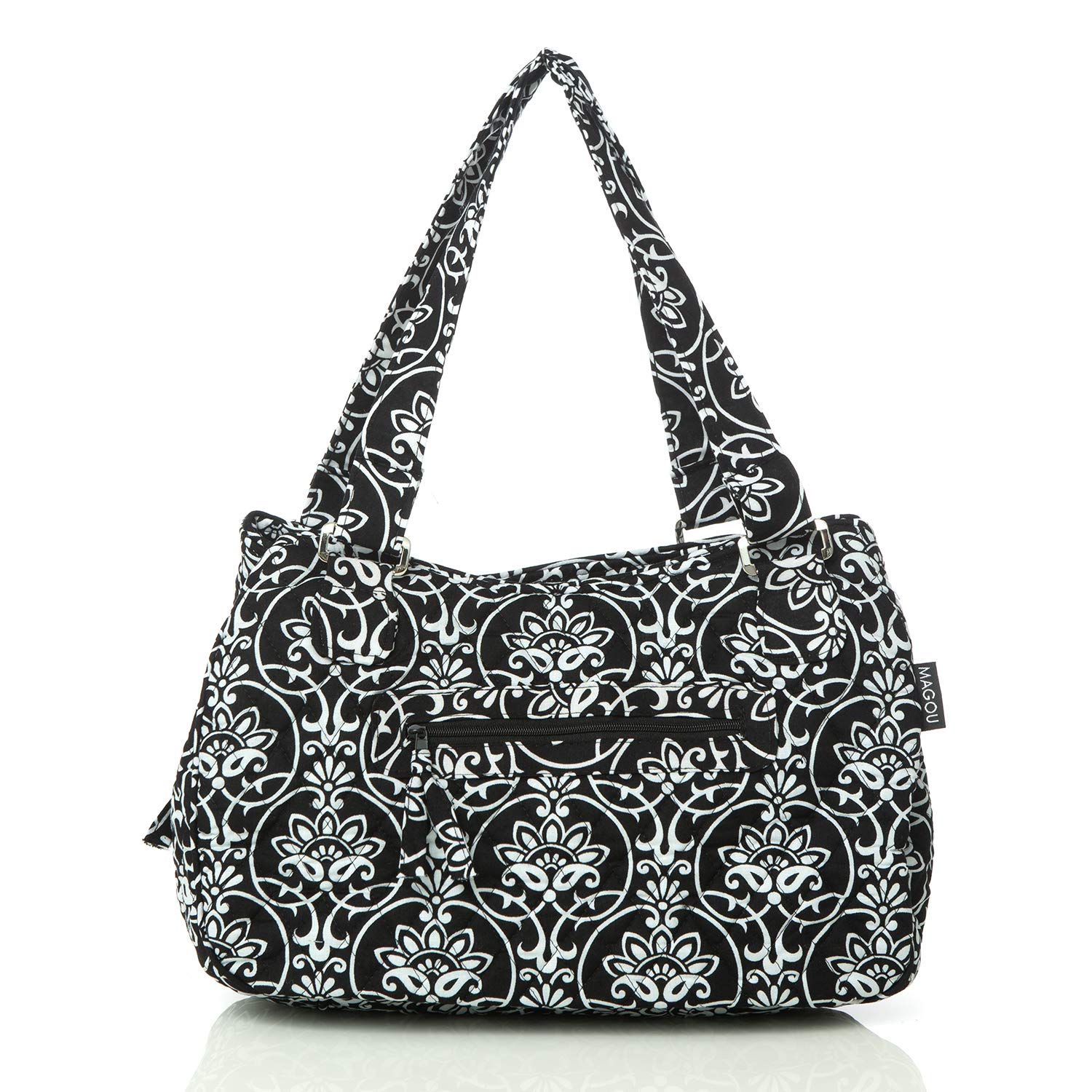 MAGOU Handle Bags Shoulder Bag - Quilted Cotton Tote Bag, Soft Lightweight Purse Handbag