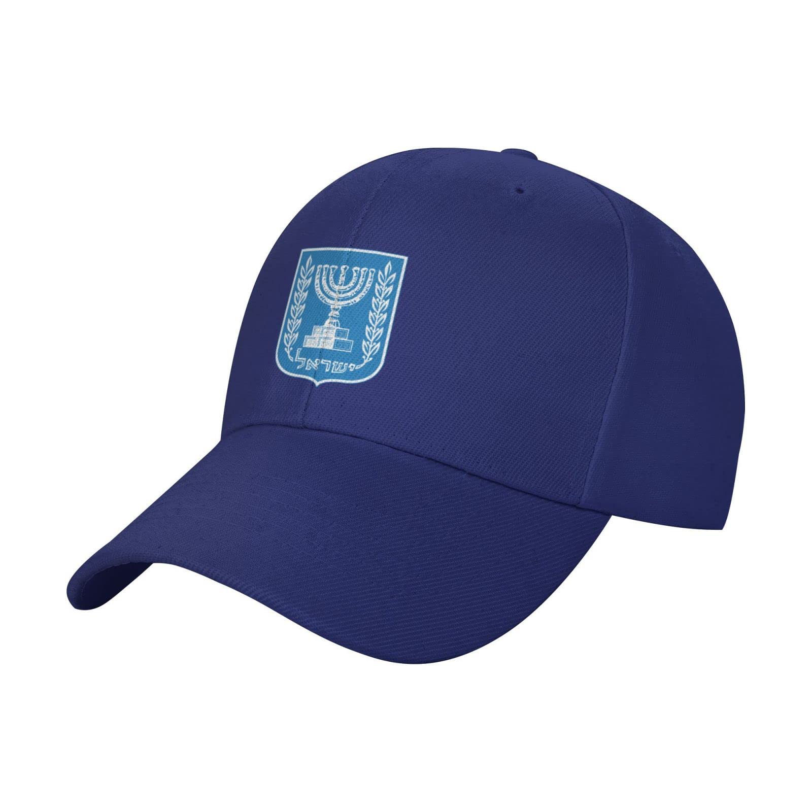POOEDSO Emblem of Israel Baseball Cap Men and Women Fashion Solid Color Duck Tongue Hat Adjustable Casquette