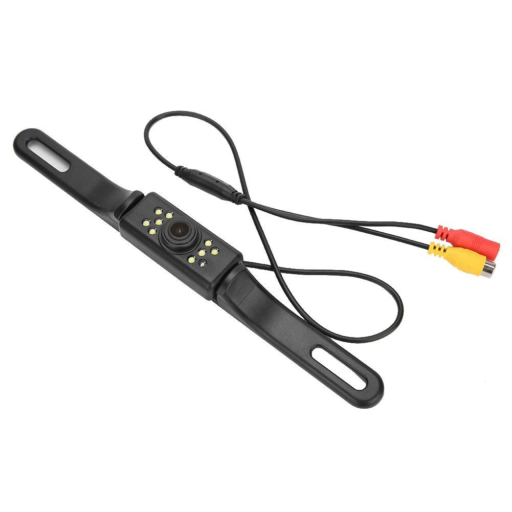 License Plate Camera, Waterproof Car 9LEDs License Plate Rear View Reverse Camera Wide Angle IP67 Waterproof Night Vison Reverse Backup Monitoring System