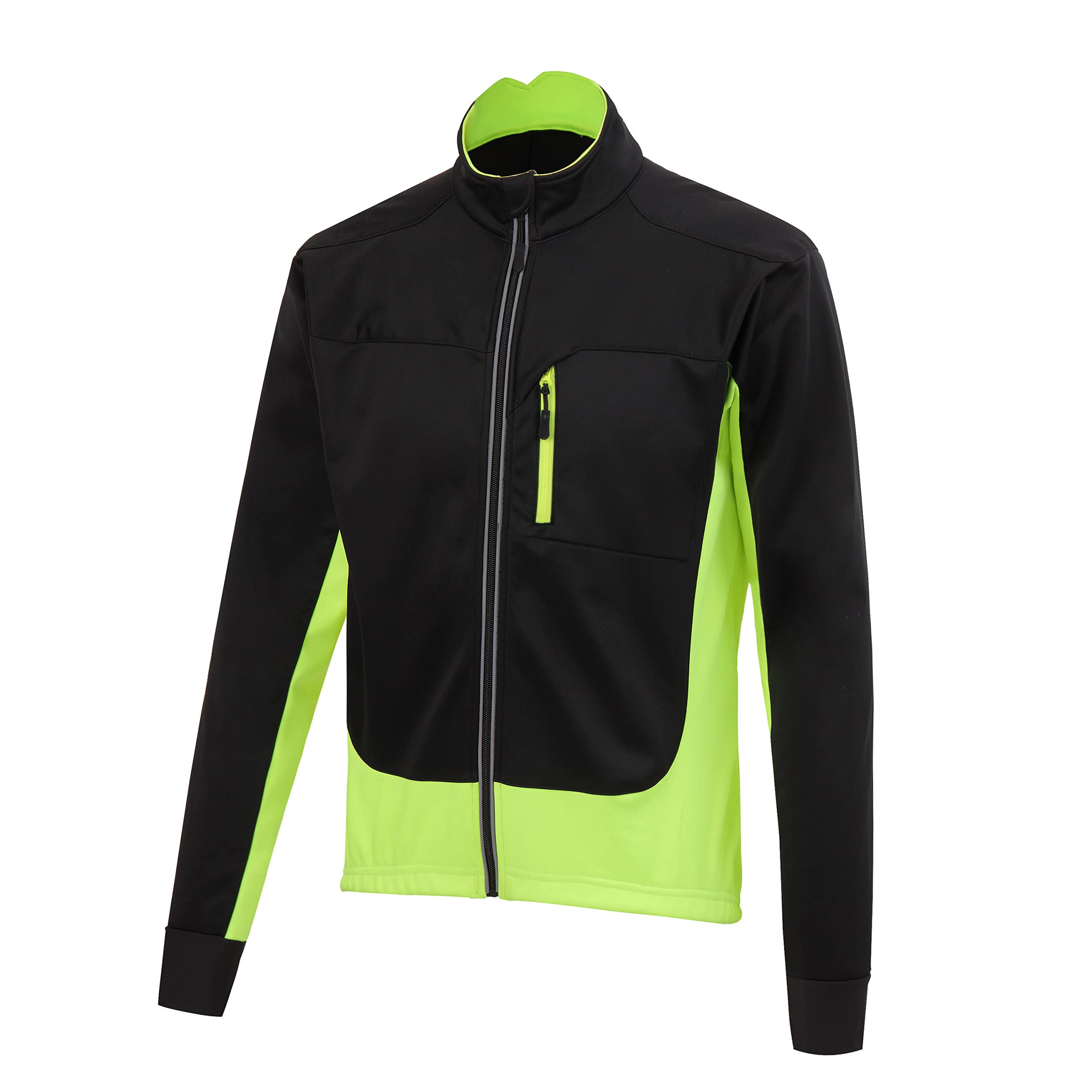 Men's Thermal Cycling Jacket Long Sleeve Snow Water Reflective Windproof Firewall Winter Biking Jacket